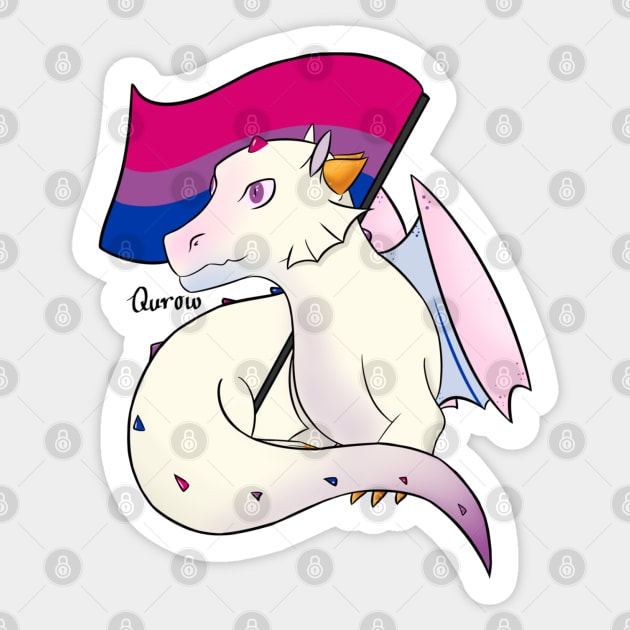 Bisexual Pride Flag Dragon 2 2018 Bi Sticker Teepublic